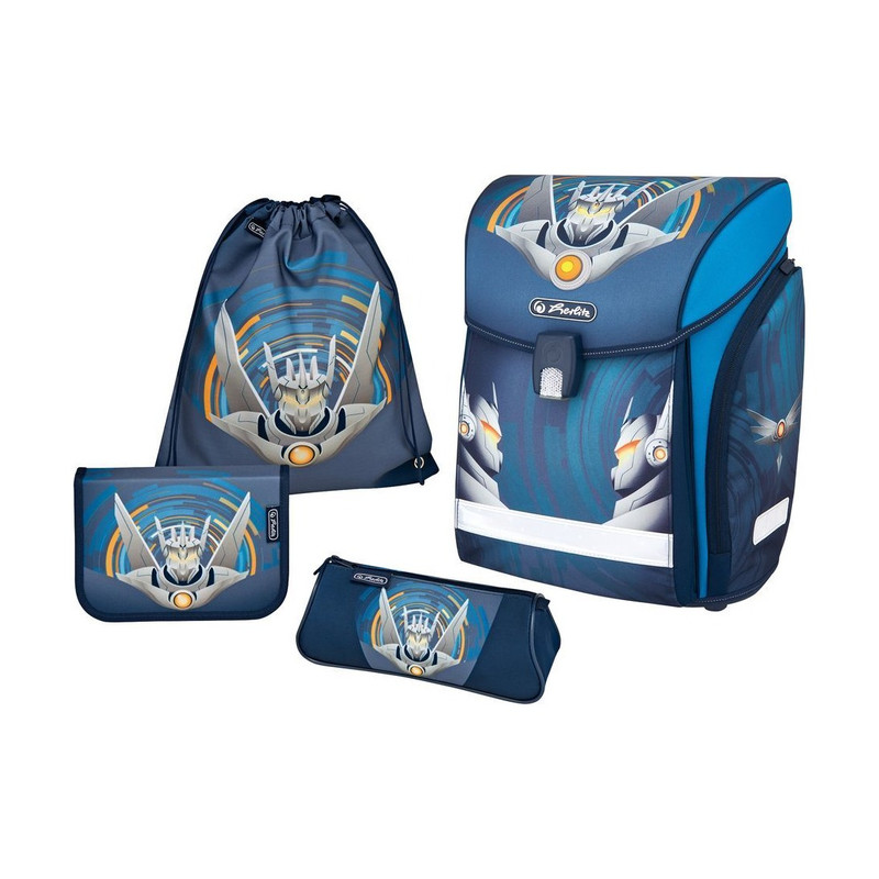 Ранец New Midi Plus Robot (робот) с наполнением - купить детский рюкзак ...