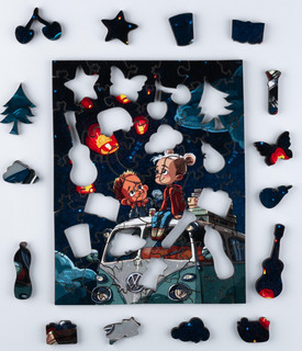 Пазл деревянный Mr.Puzz Путешествие, 61 деталь - купить деревянный пазл ...