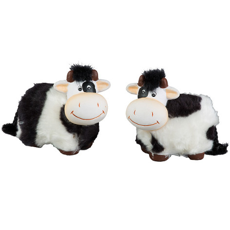 Сувенир Плюшевая корова с черными пятнышками асс. из 2-х, 9х6х8,5 см ...